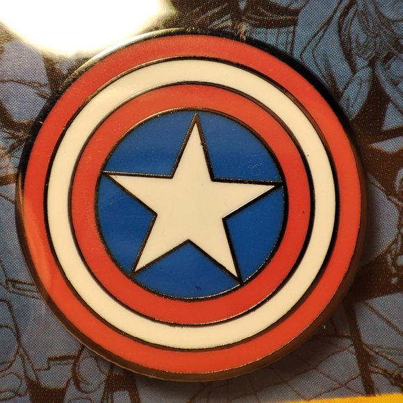 Marvel | Jewelry | Captain America Official Marvel Enamel Pin | Poshmark